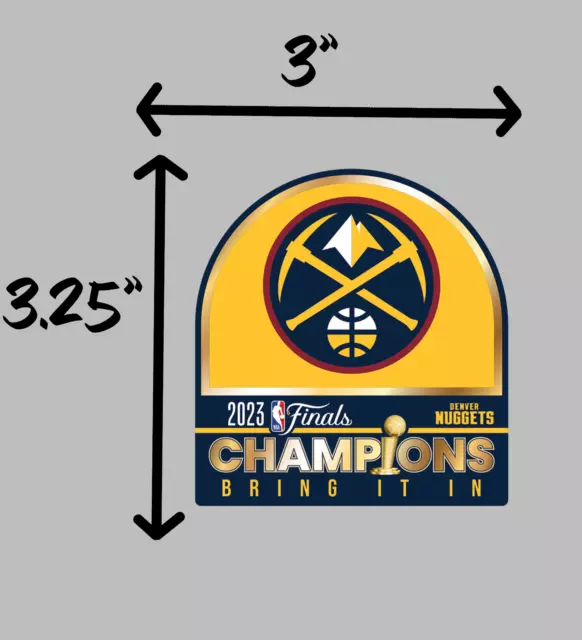 Denver Nuggets 2023 Final Champions Waterproof Sticker Phone Decal ...