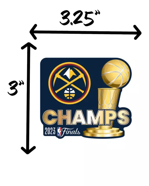 Denver Nuggets 2023 Finals Champions Waterproof Sticker Phone Decal ...