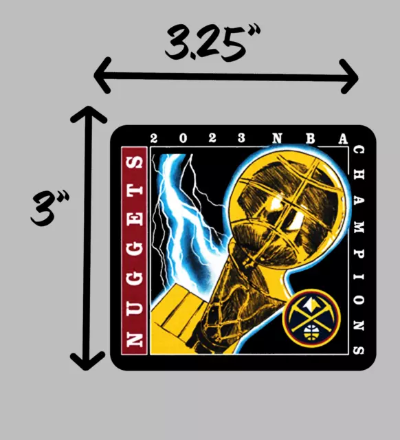 Denver Nuggets 2023 Finals Champions Waterproof Sticker Phone Decal ...