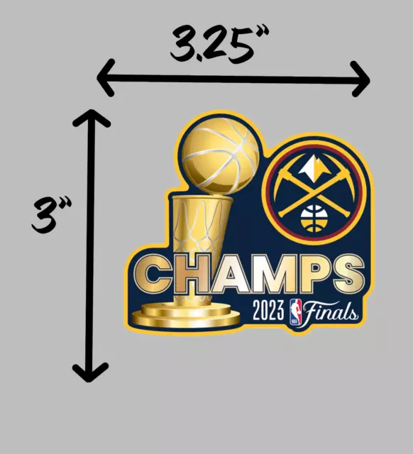 Denver Nuggets 2023 Finals Champions Waterproof Sticker Phone Decal ...