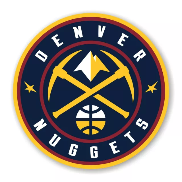 Denver Nuggets Round Sticker Phone Decal Water Bottle Stickers Car ...
