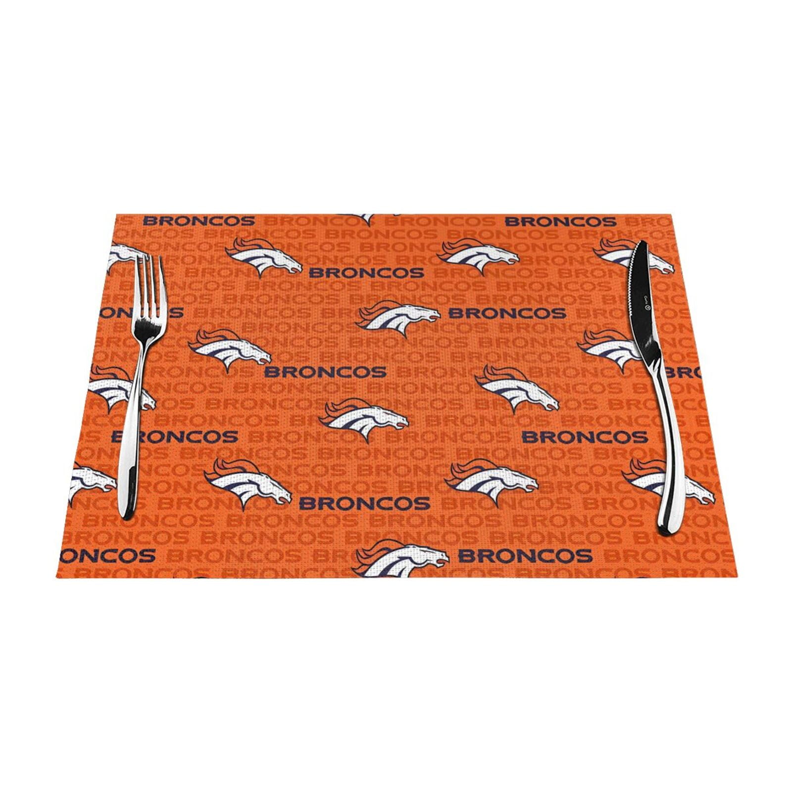 Denver Team PVC Woven Dinner Plate Mat, Easy to Clean Table Mat, Oil ...