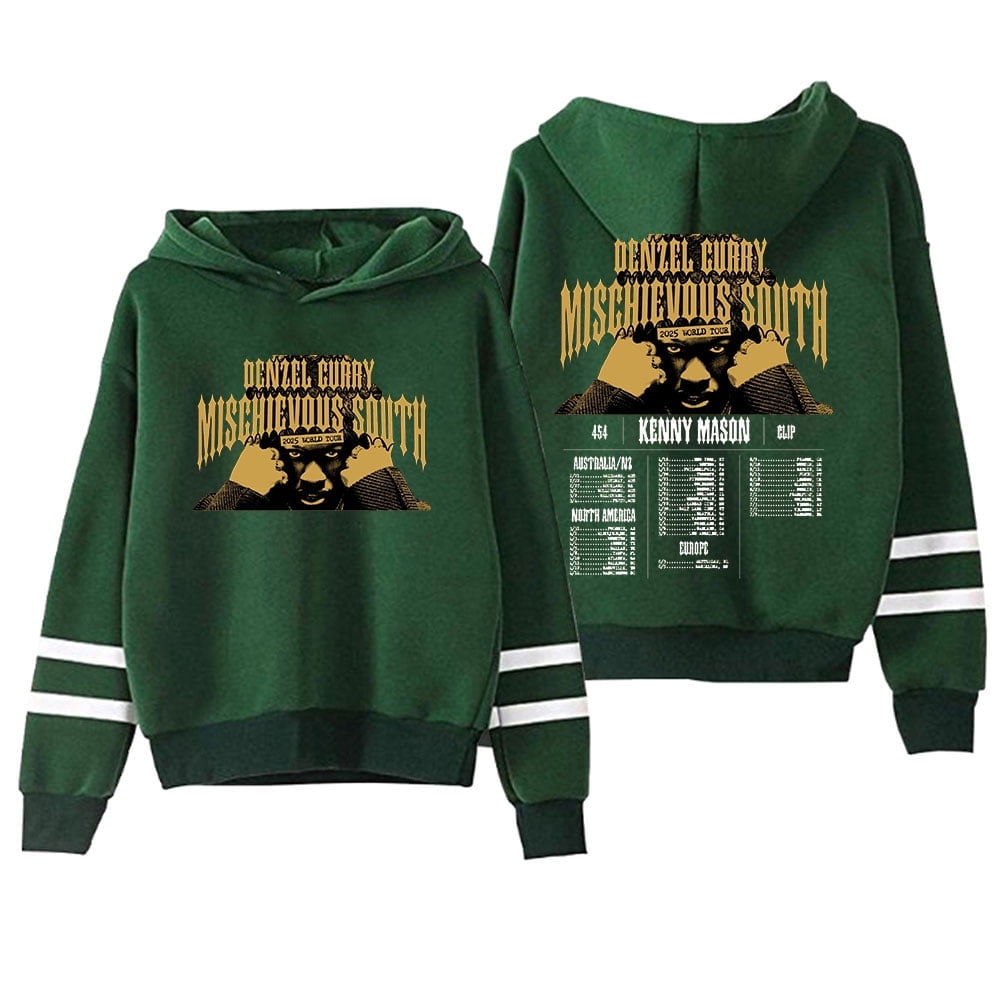 Denzel Curry 2025 World Tour Hoodies Cool Hip Hop Printed Neutral ...