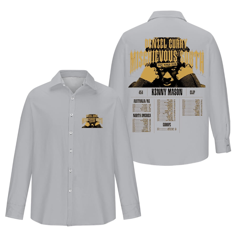 Denzel Curry 2025 World Tour Long Sleeved Shirts Casual Shirt ...