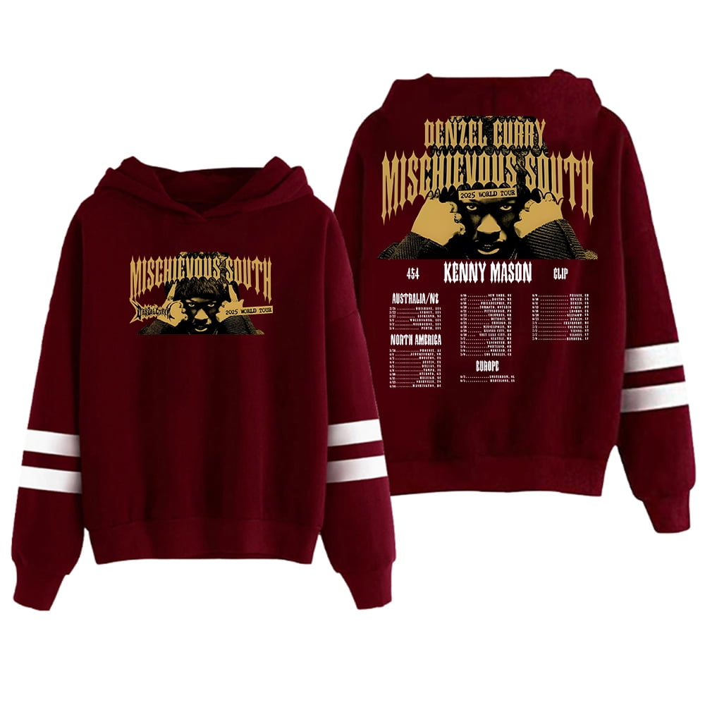 Denzel Curry Mischievous South US Tour Hoodie Women Men Pocketless ...