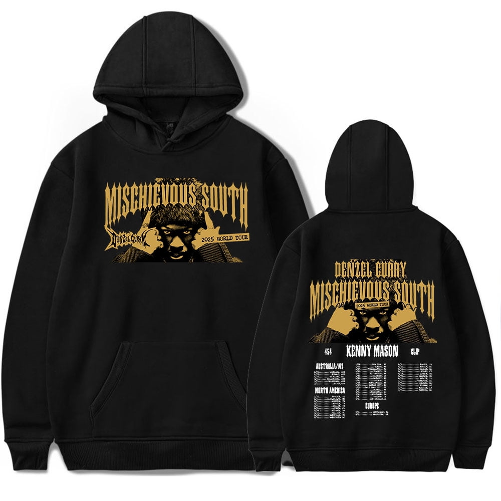 Denzel Curry Mischievous South World Tour Hoodies Merch Women Men Long ...