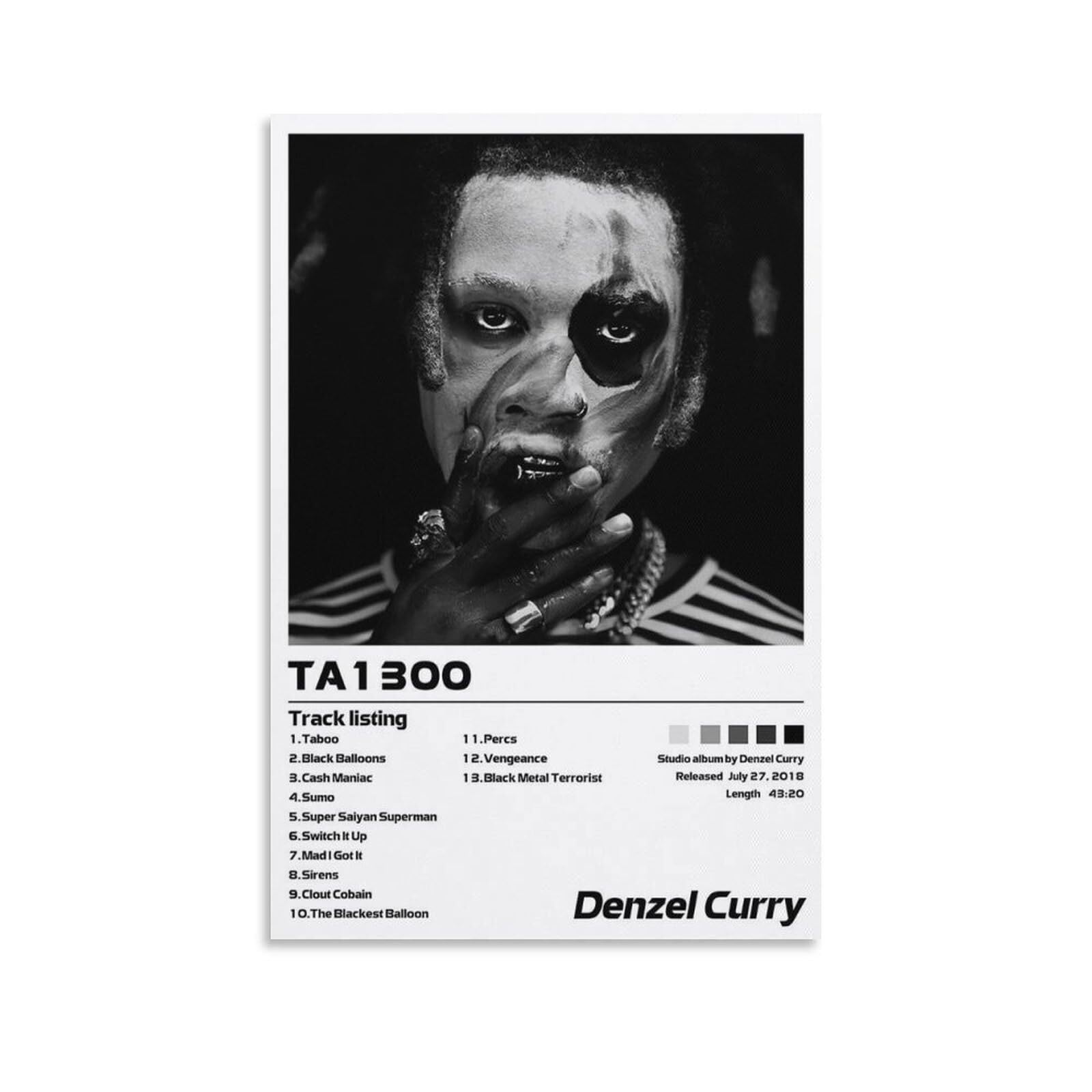 Denzel Curry - Ta13oo Canvas Poster Wall Decorative Art Painting Living ...