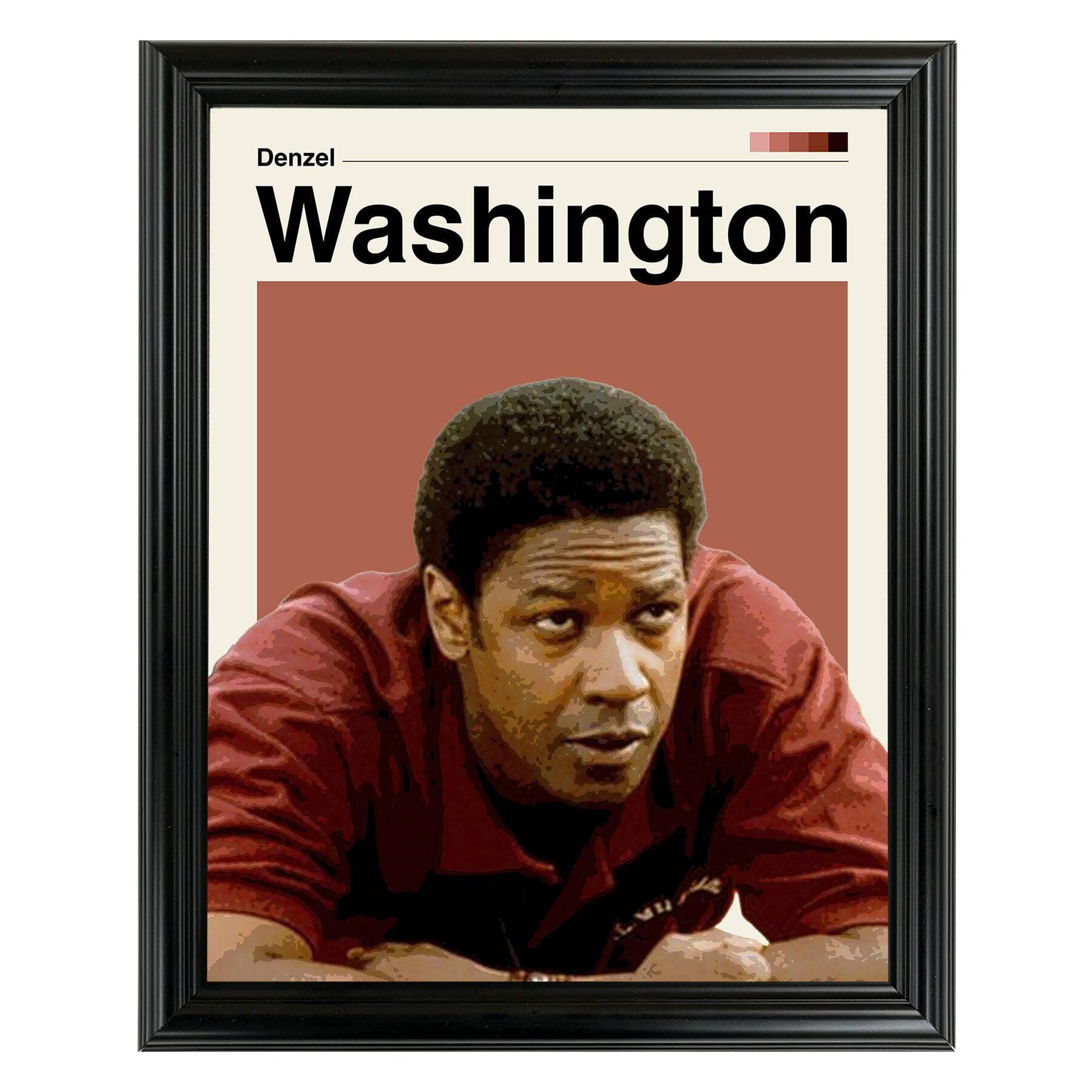 Denzel Washington Framed Sports Art Photo by Thomas Maxwell - Walmart.com