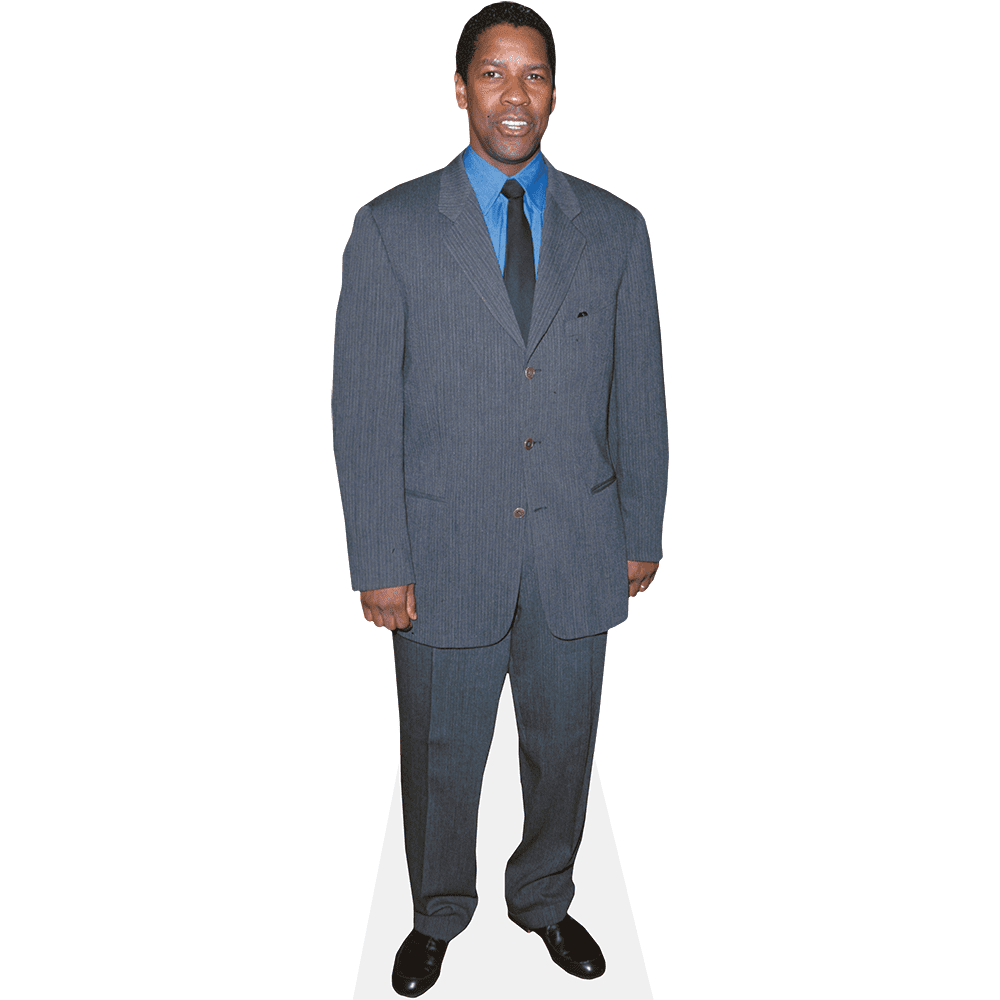 Denzel Washington (Grey Suit) Lifesize Cardboard Cutout Standee ...