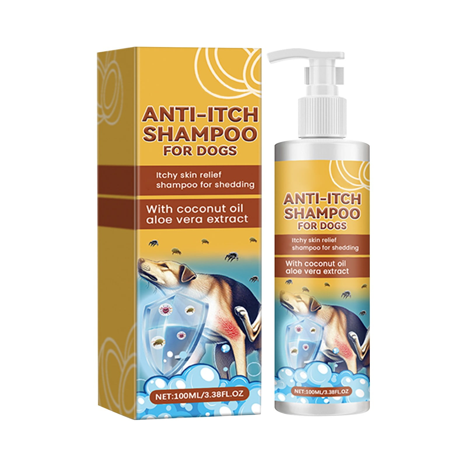 Deodorizing Dog Shampoo for Smelly Dogs and Puppies, Baking Soda - Tear ...