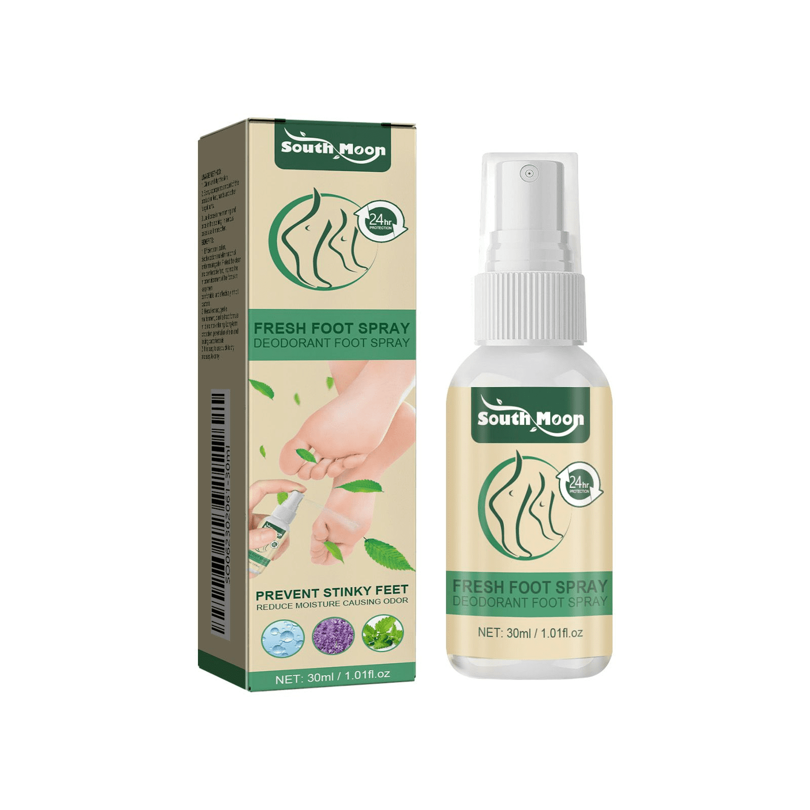 Deodorizing foot spray for dry and peeling feet and itchy feet ...