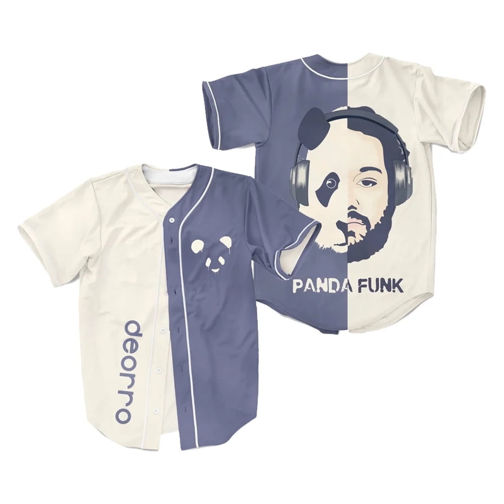 Deorro Panda Funk Baseball Jersey EDC Festival 2024 Short Sleeve ...