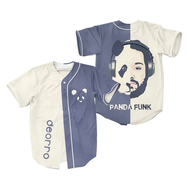 Deorro Panda Funk Baseball Jersey EDC Festival Short Sleeve Cosplay 3D ...