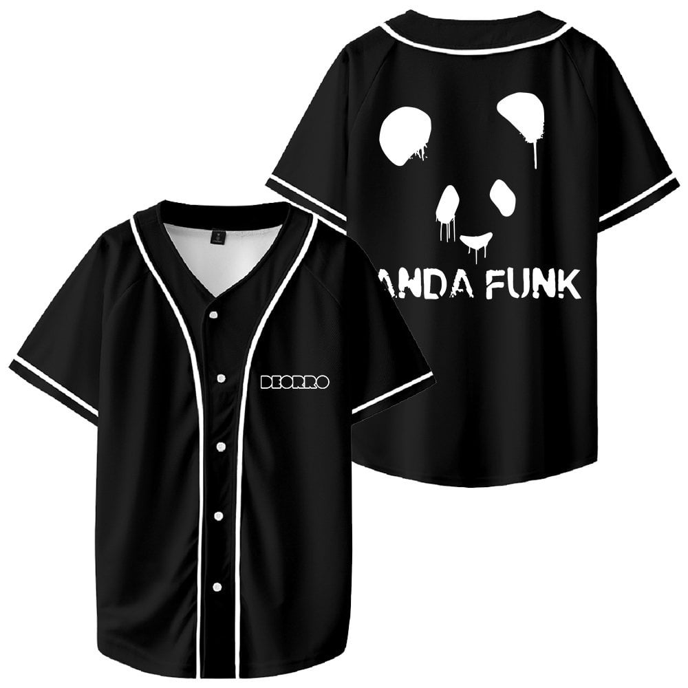 Deorro Panda Funk Jersey EDC Festival 2024 Baseball Shirt Hip Hop Short ...