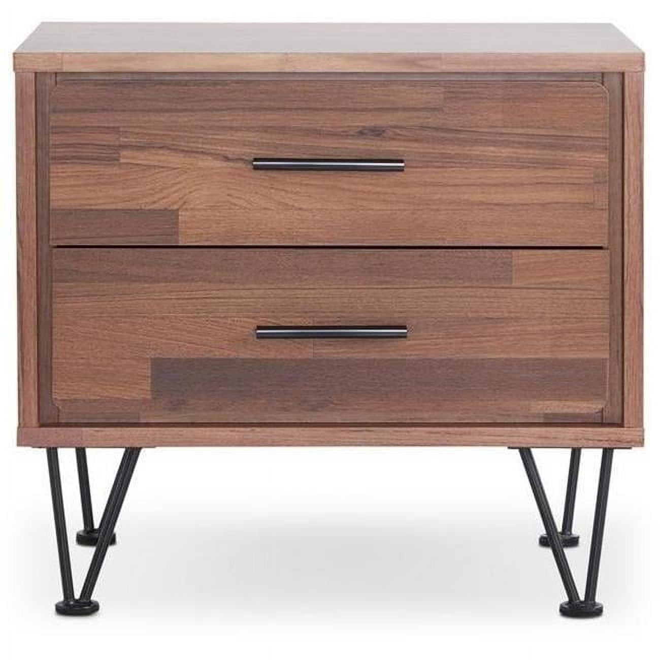 Deoss Nightstand, Walnut - Walmart.com