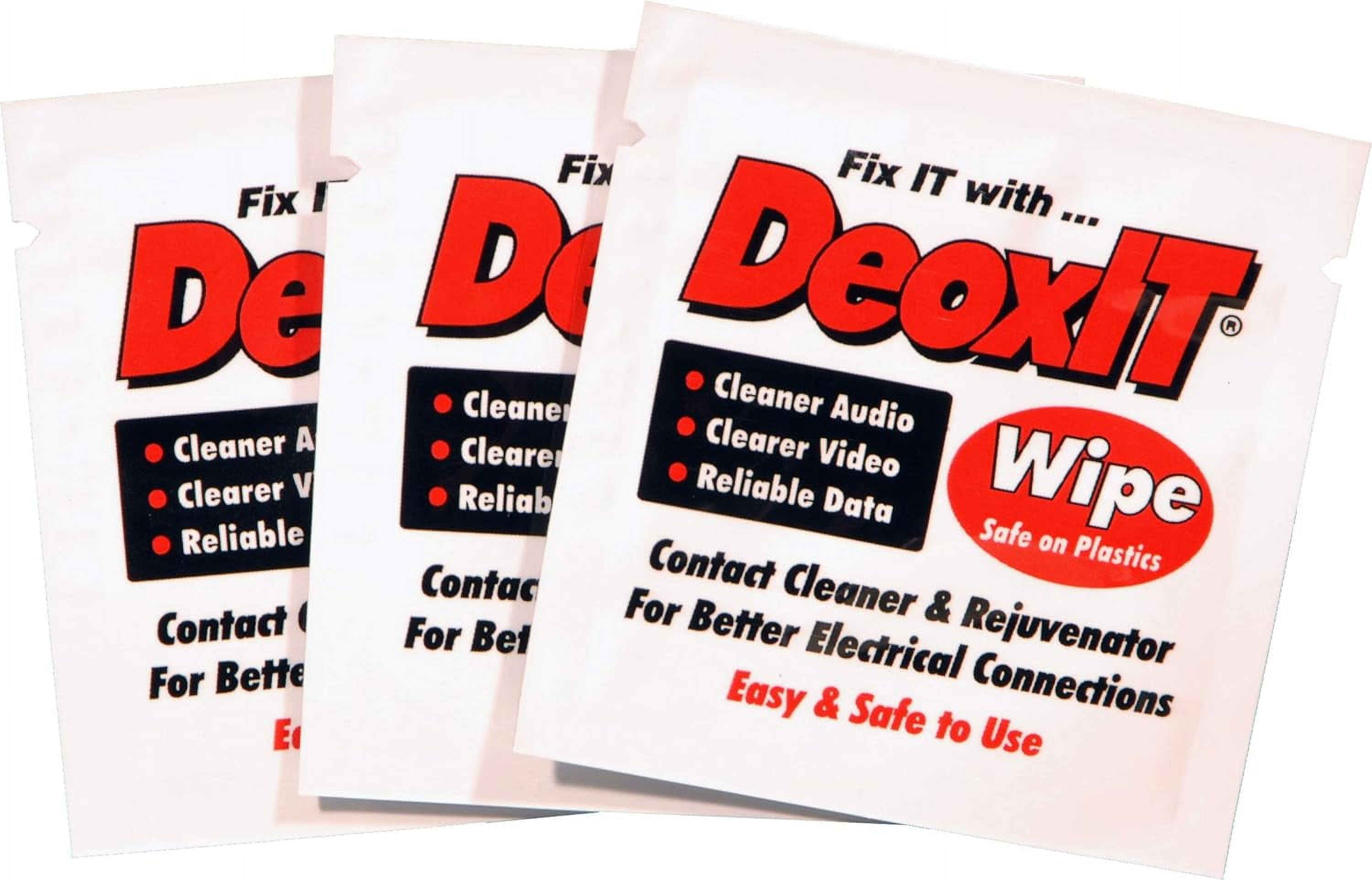 DeoxIT D1W Individual Wipes, More Than A Contact Cleaner, 3.0 x 3.5, 50 ...
