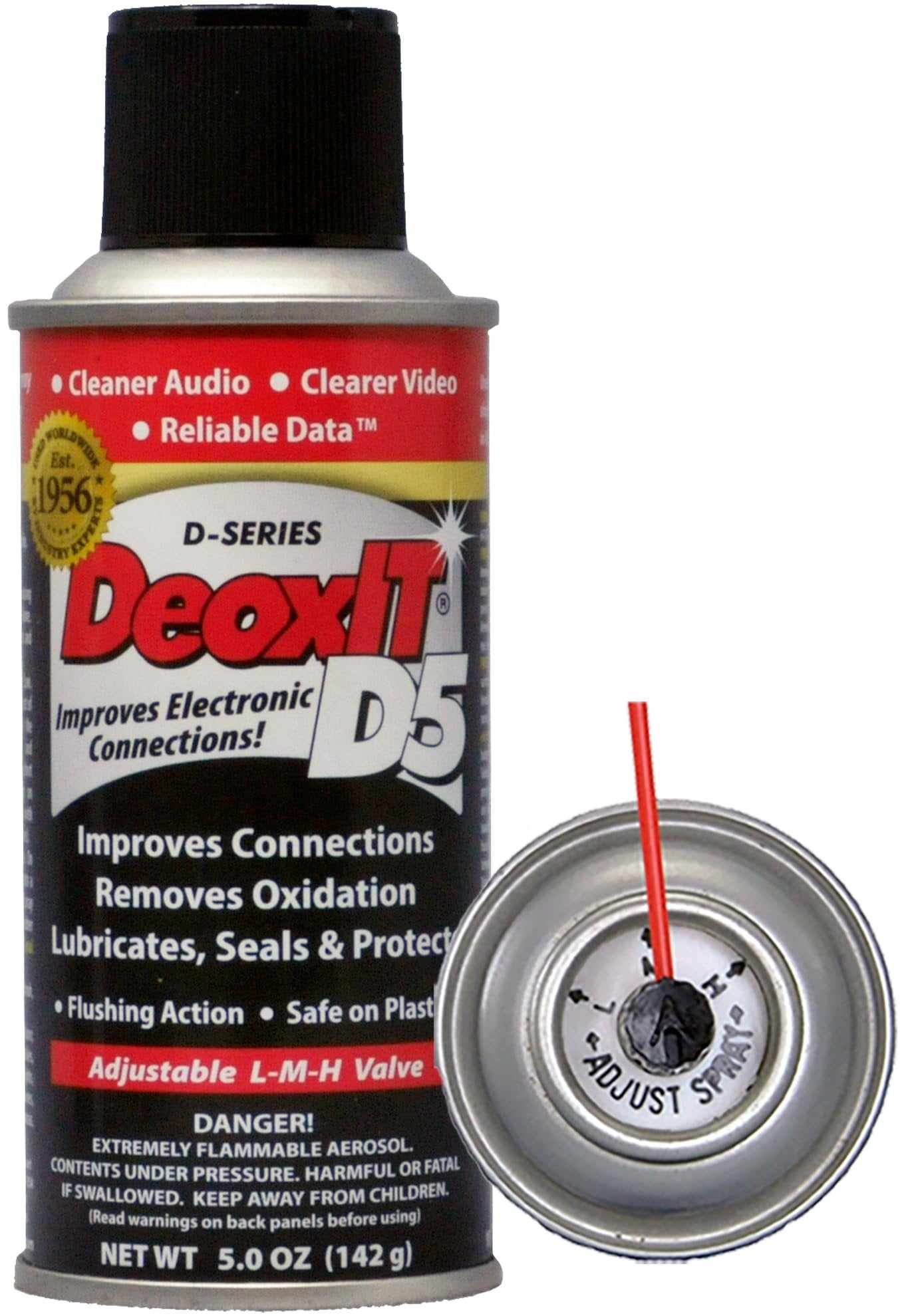 Caig Laboratories DeoxIT D5 Contact Cleaner Spray D5S-6 - Integrated ...