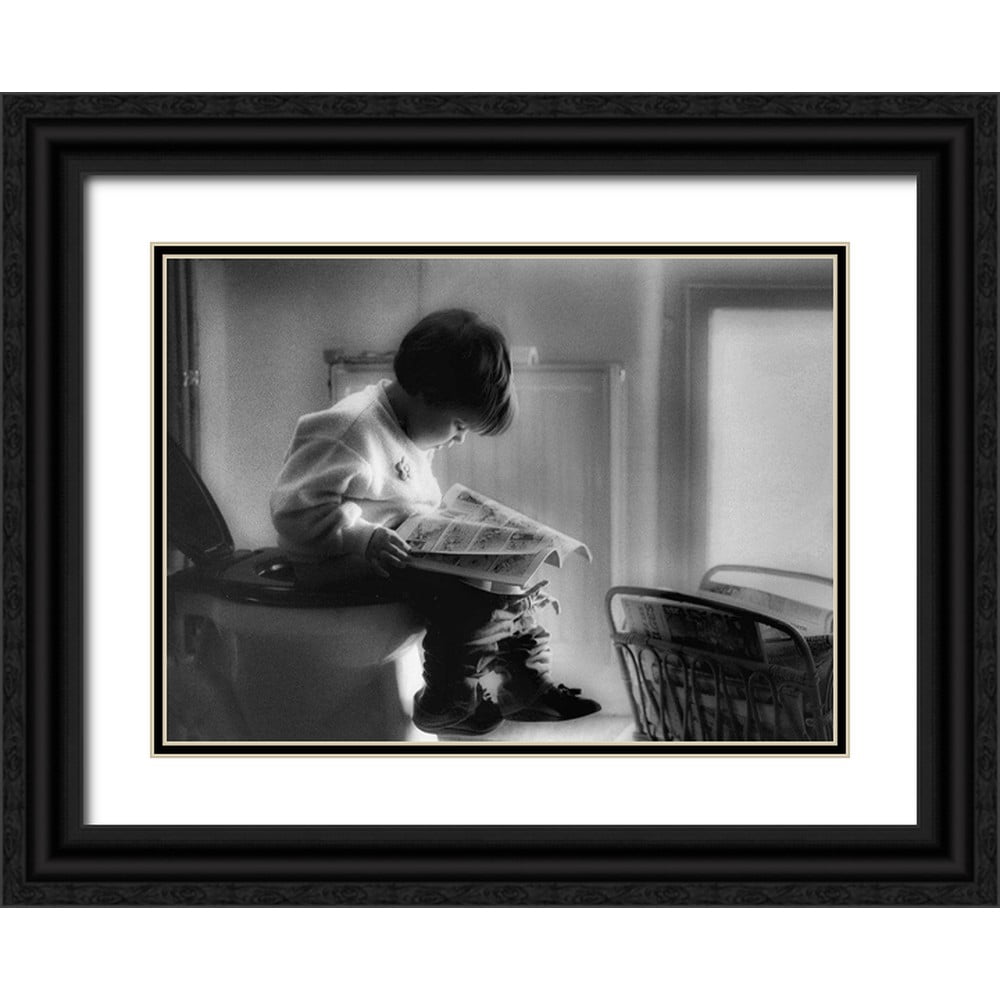 Depaepe, Yvette 24x19 Black Ornate Wood Framed with Double Matting ...