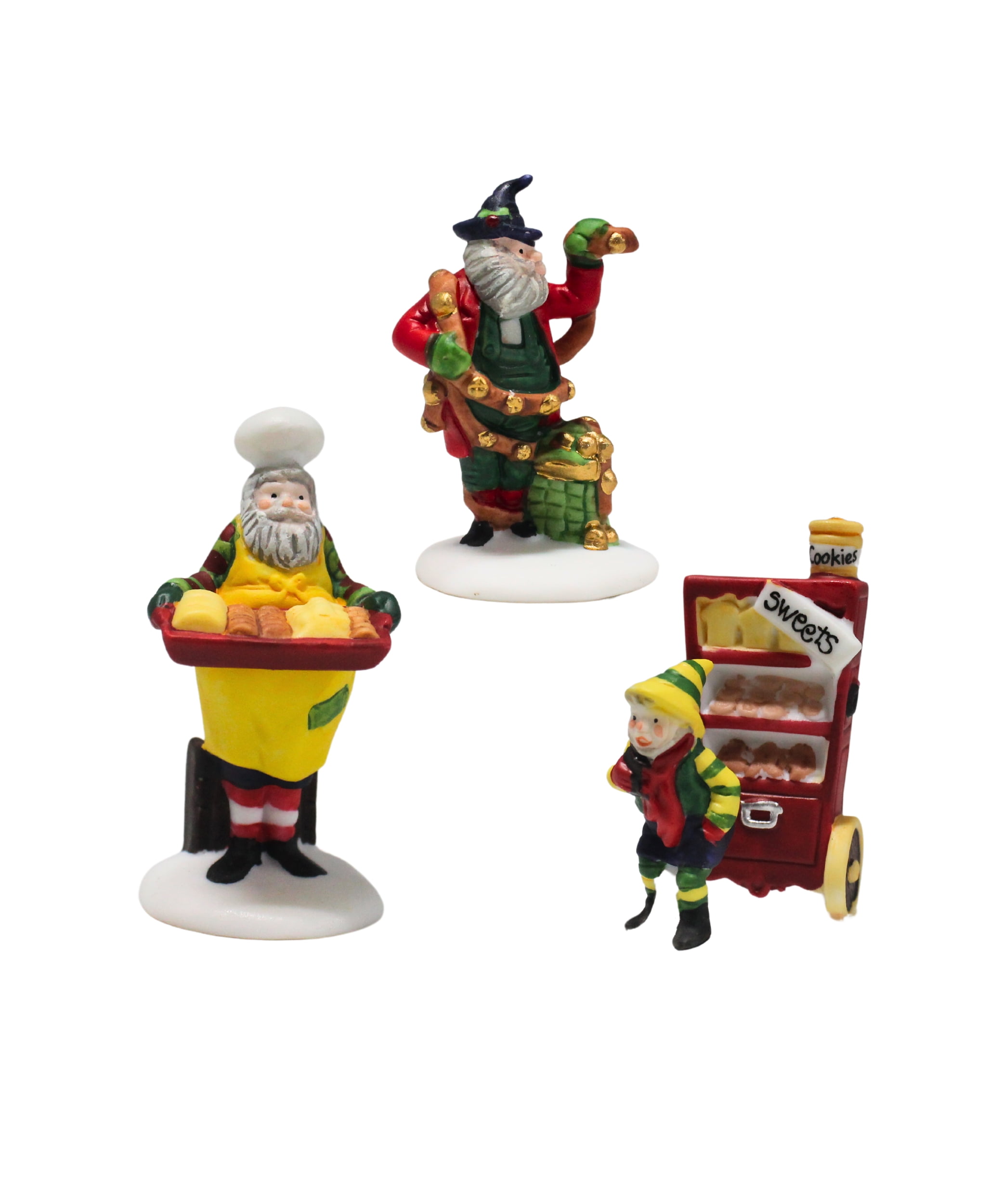 Department 56: 56030 Baker Elves - Set of 3 | Worn Box - Walmart.com