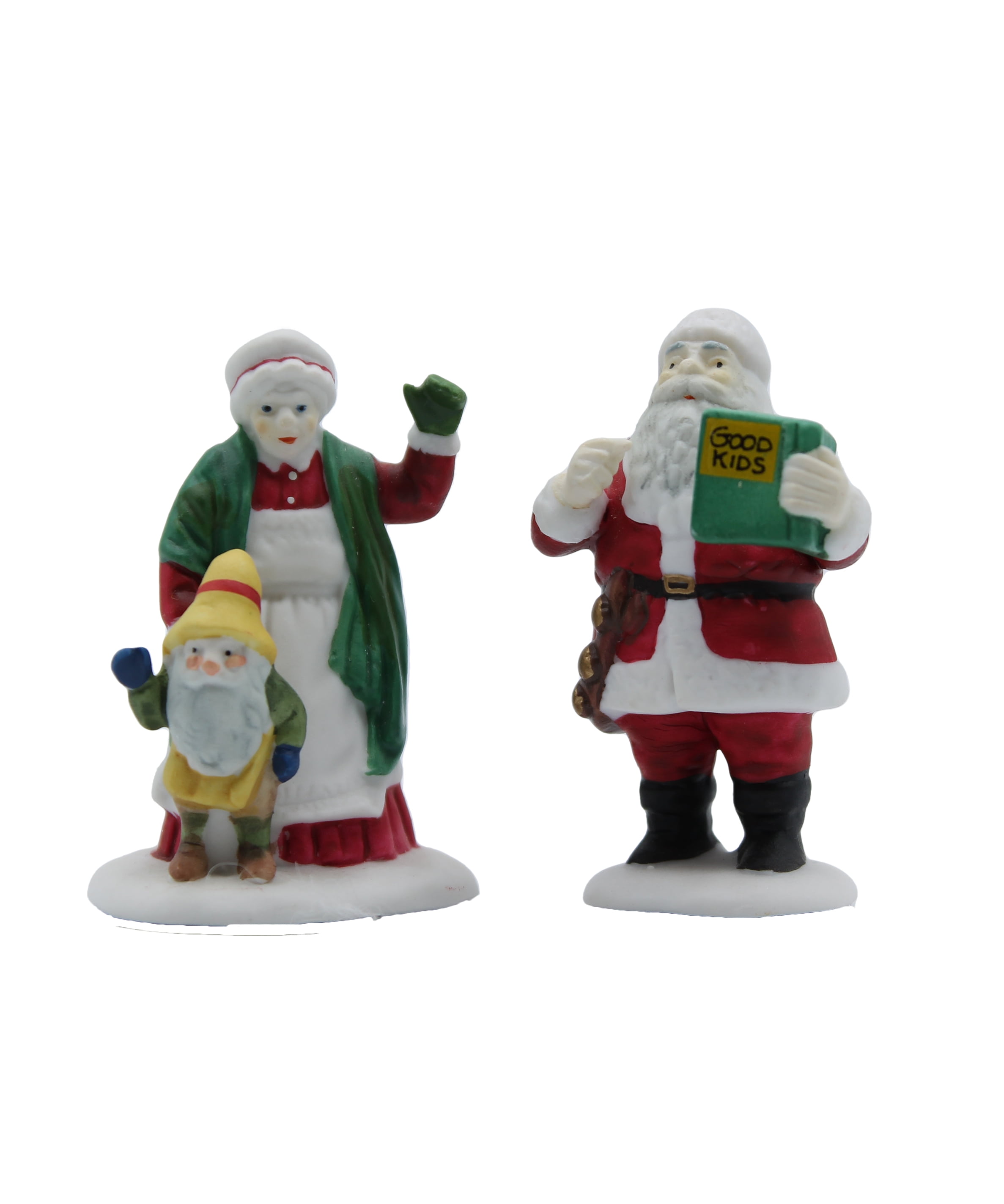 Department 56: 56090 Santa & Mrs. Claus - Set of 2 | Worn Box - Walmart.com