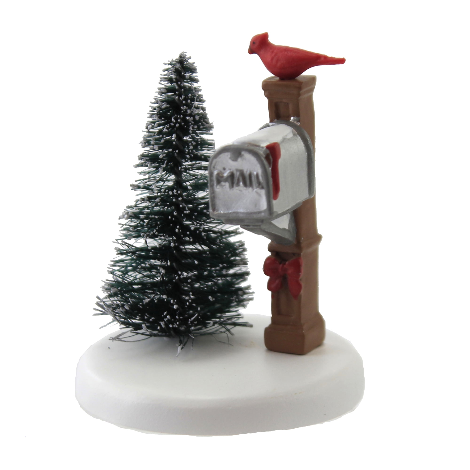 Department 56 Accessory Cardinal Christmas Mailbox Polyresin Sisal Tree ...