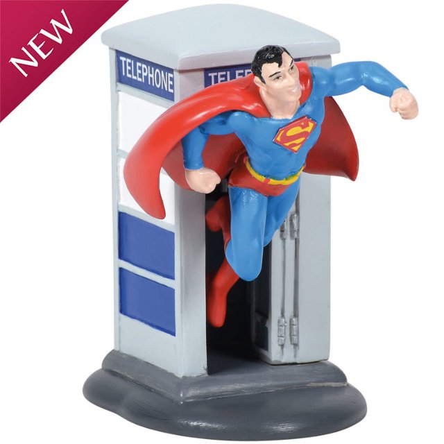 Department 56 DC Comics Superman Village Accessories Phone Booth ...