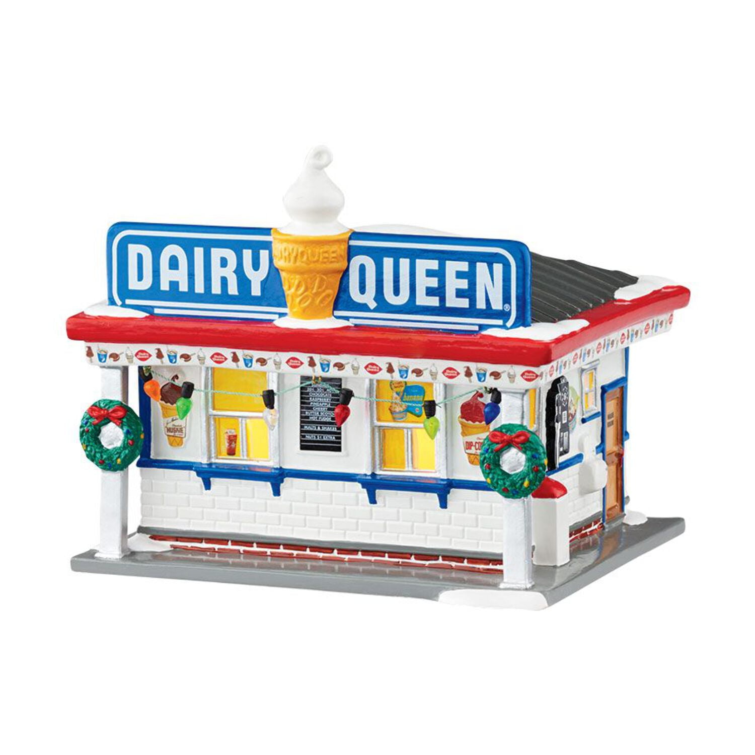 Department 56 Dairy Queen Vintage Village Decor Building Shop Light Up Figurine - Walmart.com