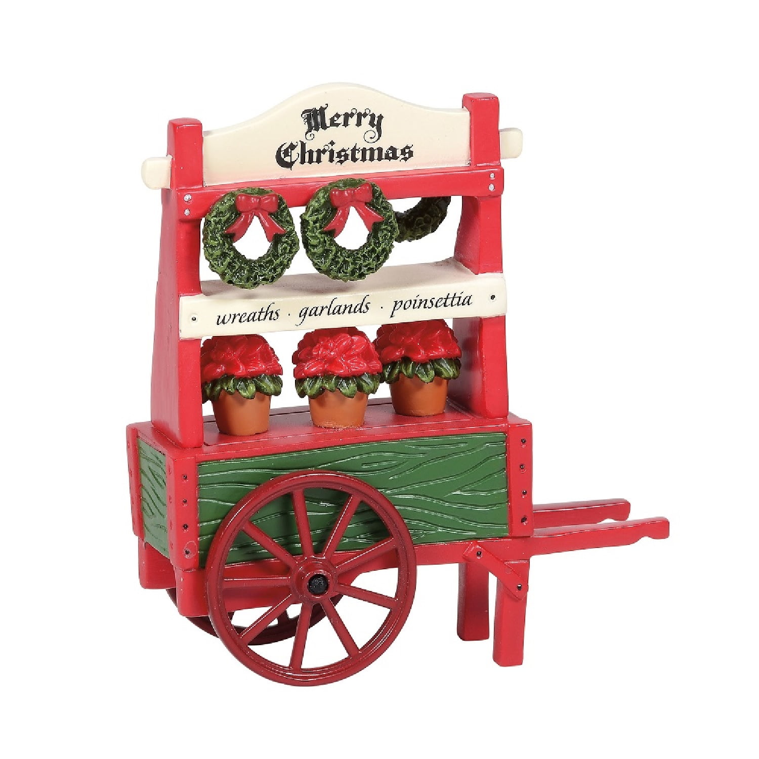 Department 56 Christmas Poinsettia Cart Village Accessory #6005524 ...