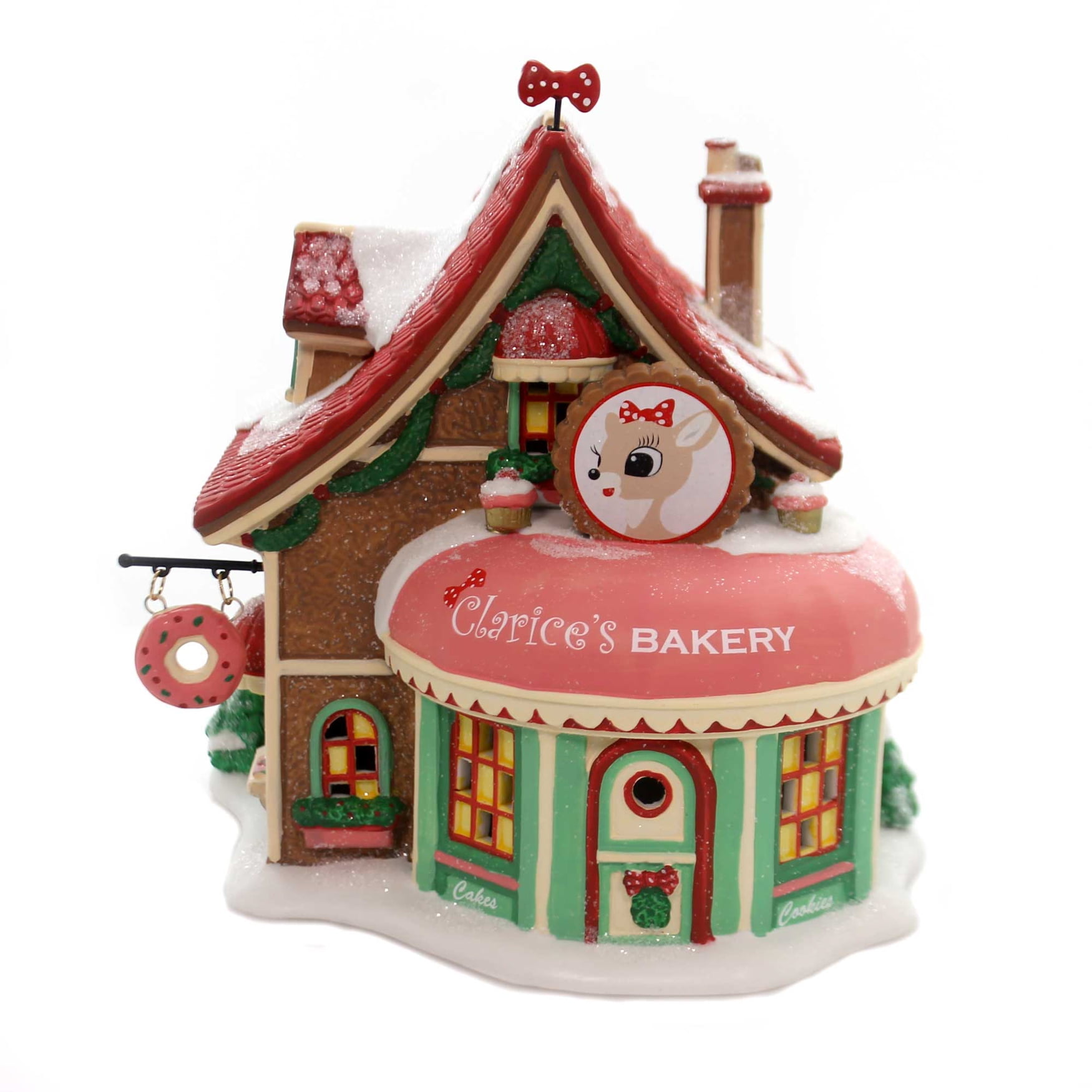 Department 56 House Clarice's North Pole Bakery Rudolph Reindeer ...