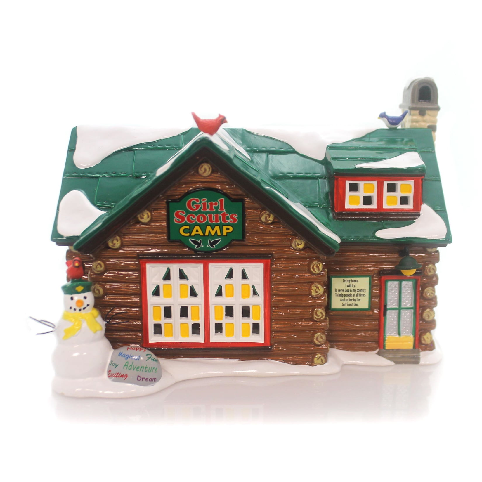 Department 56 House Girl Scouts Camp Ceramic Original Snow Village ...