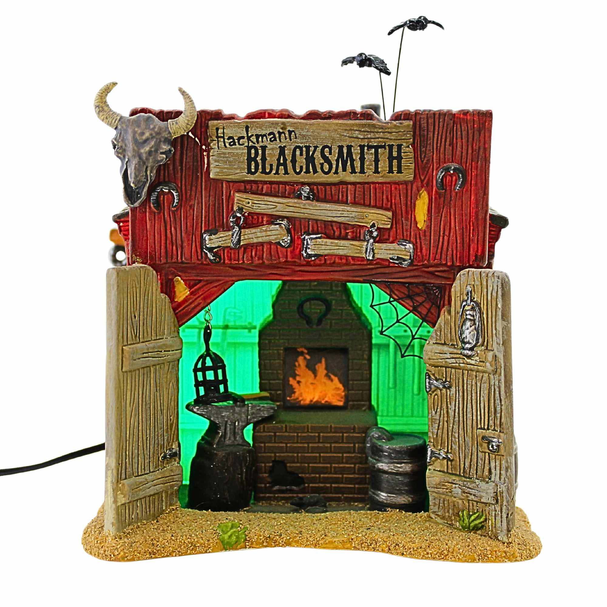 Department 56 Villages 5.25In Hackmann's Blacksmith Shop, Ceramic ...