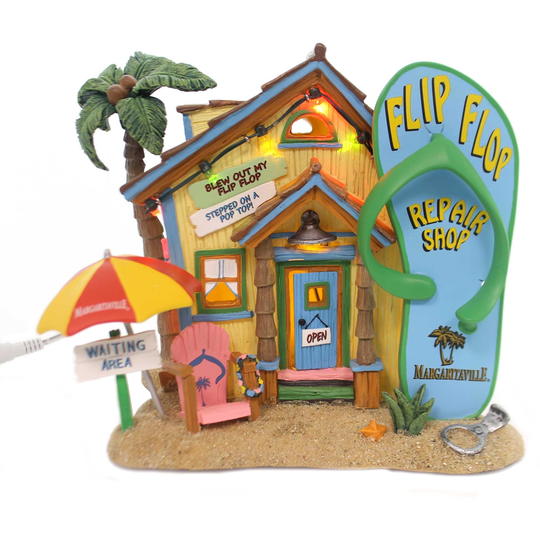 Department 56 House Flip Flop Repair Shop Polyresin Margaritaville ...
