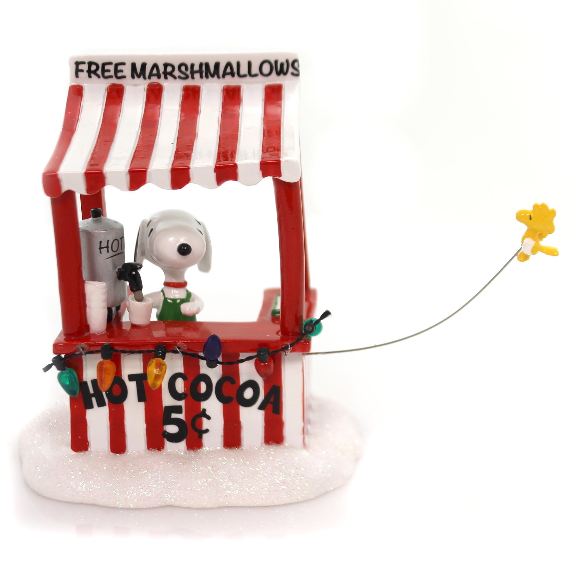 Department 56 Peanuts Snoopy's Cocoa Stand with Woodstock Figurine ...