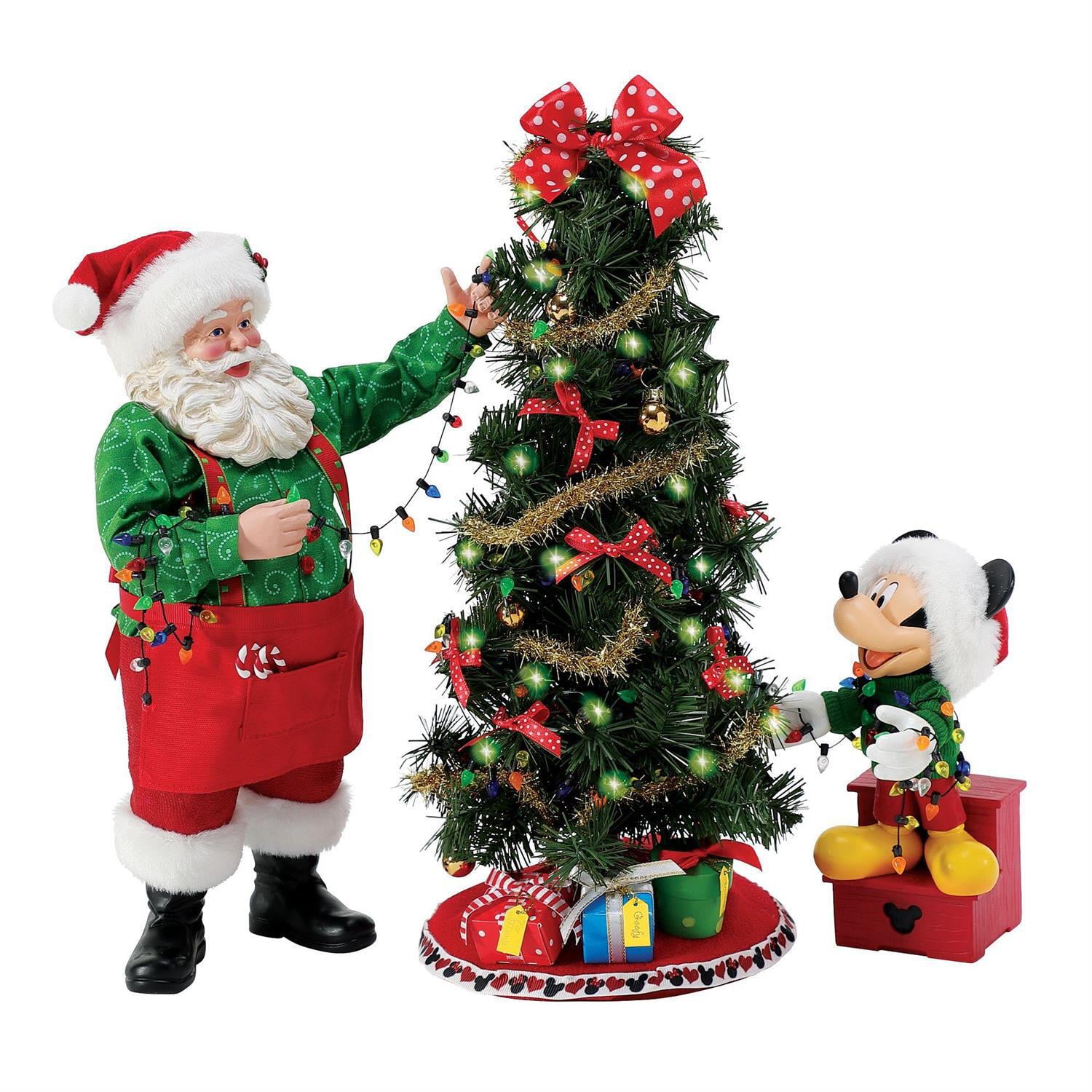 Department 56 Possible Dreams Disney Santa and Mickey Mouse Teamwork ...