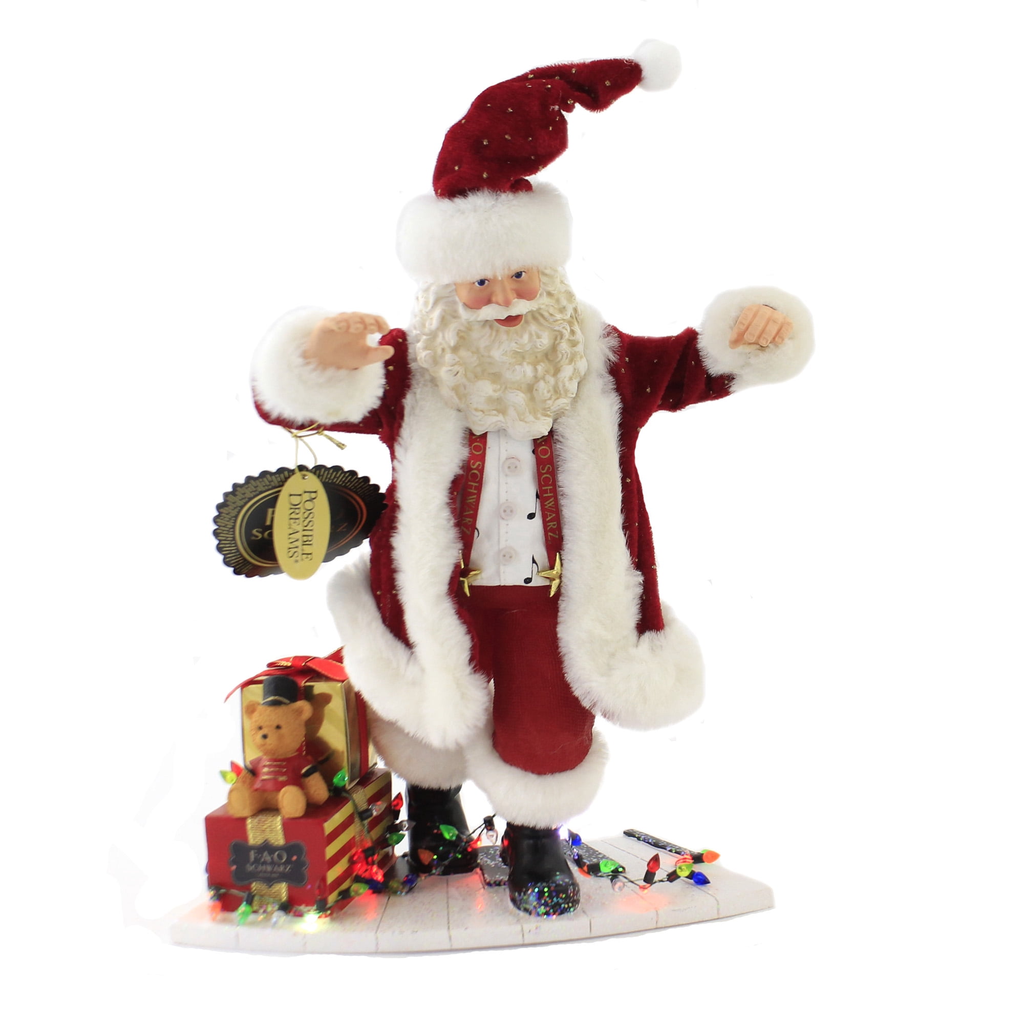 Department 56 Possible Dreams FAO Schwarz Santa on The Toy Piano Lit ...