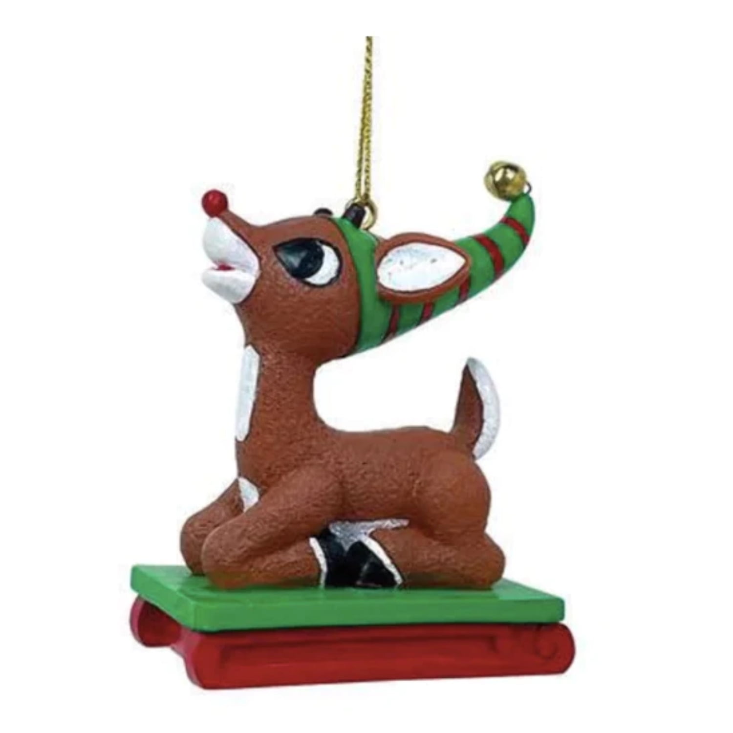 Department 56 Rudolph The Red-Nosed Reindeer Riding a Sled Hanging ...