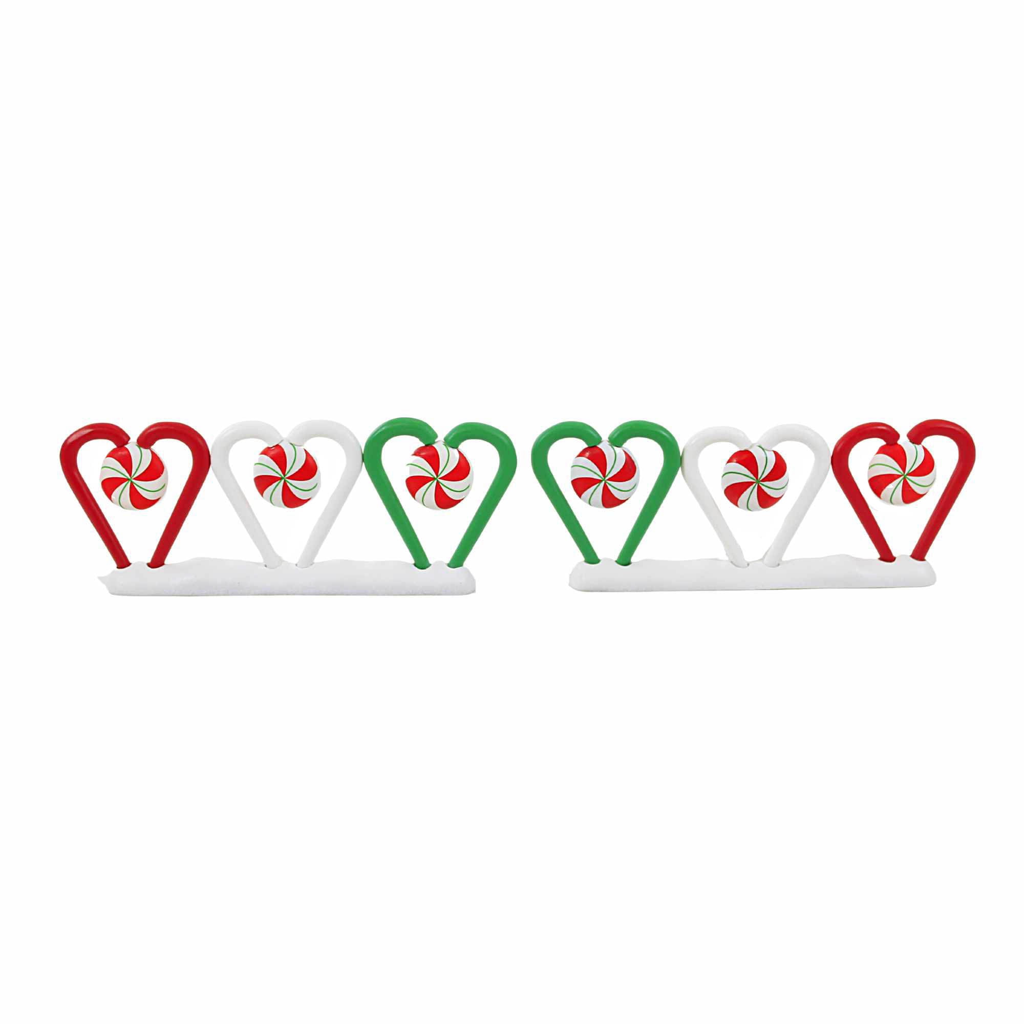 Department 56 Villages Candy Cane Fence - Two Pieces Of Fence. 1.75 ...