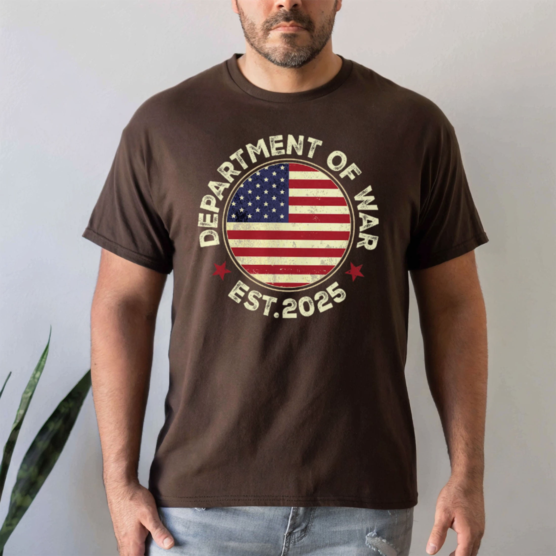 Department of War Established 2025 Re-Established T-Shirt, Fullsizes S ...