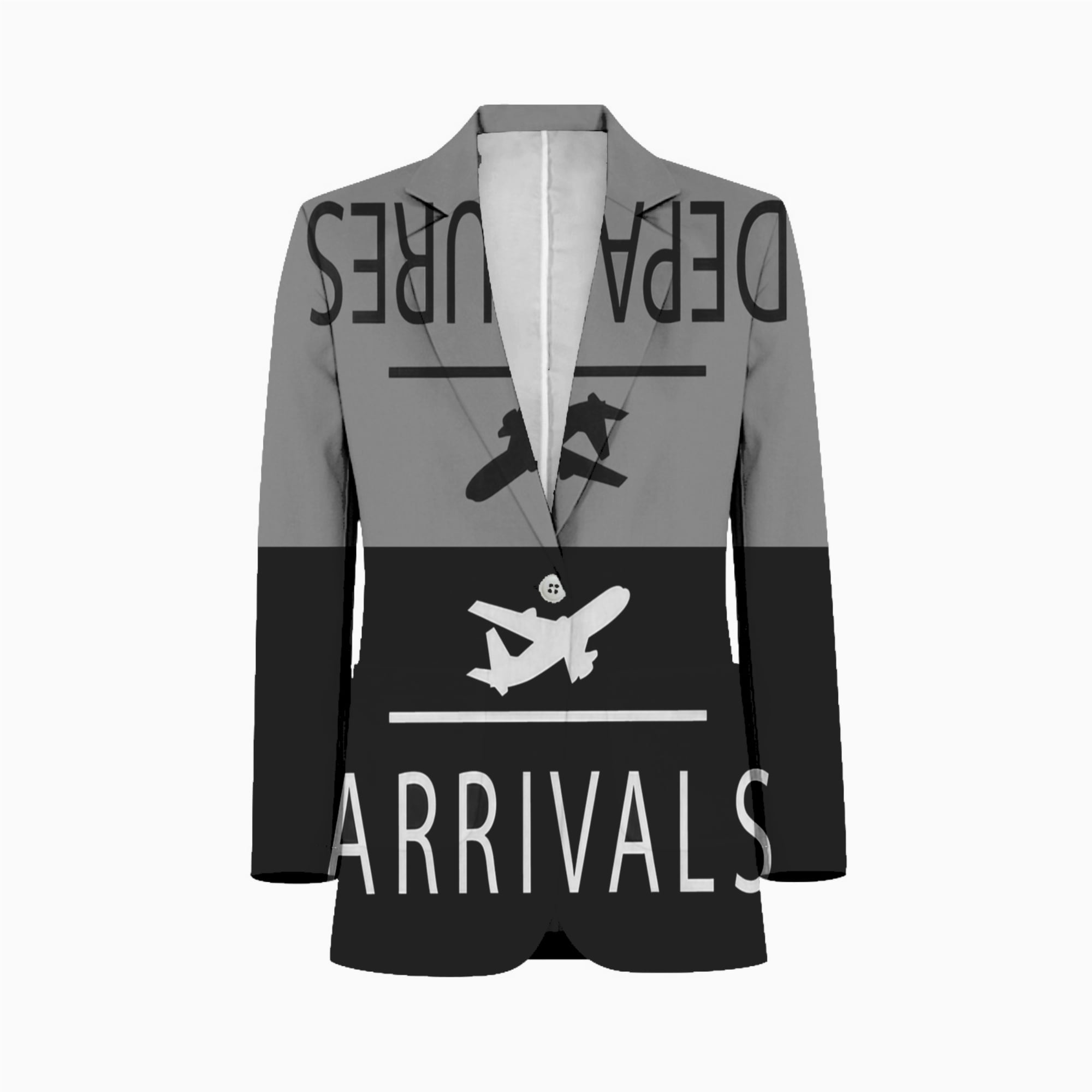 Departure and Arrivals (Gray) Designed Customized Men's Suits full man ...