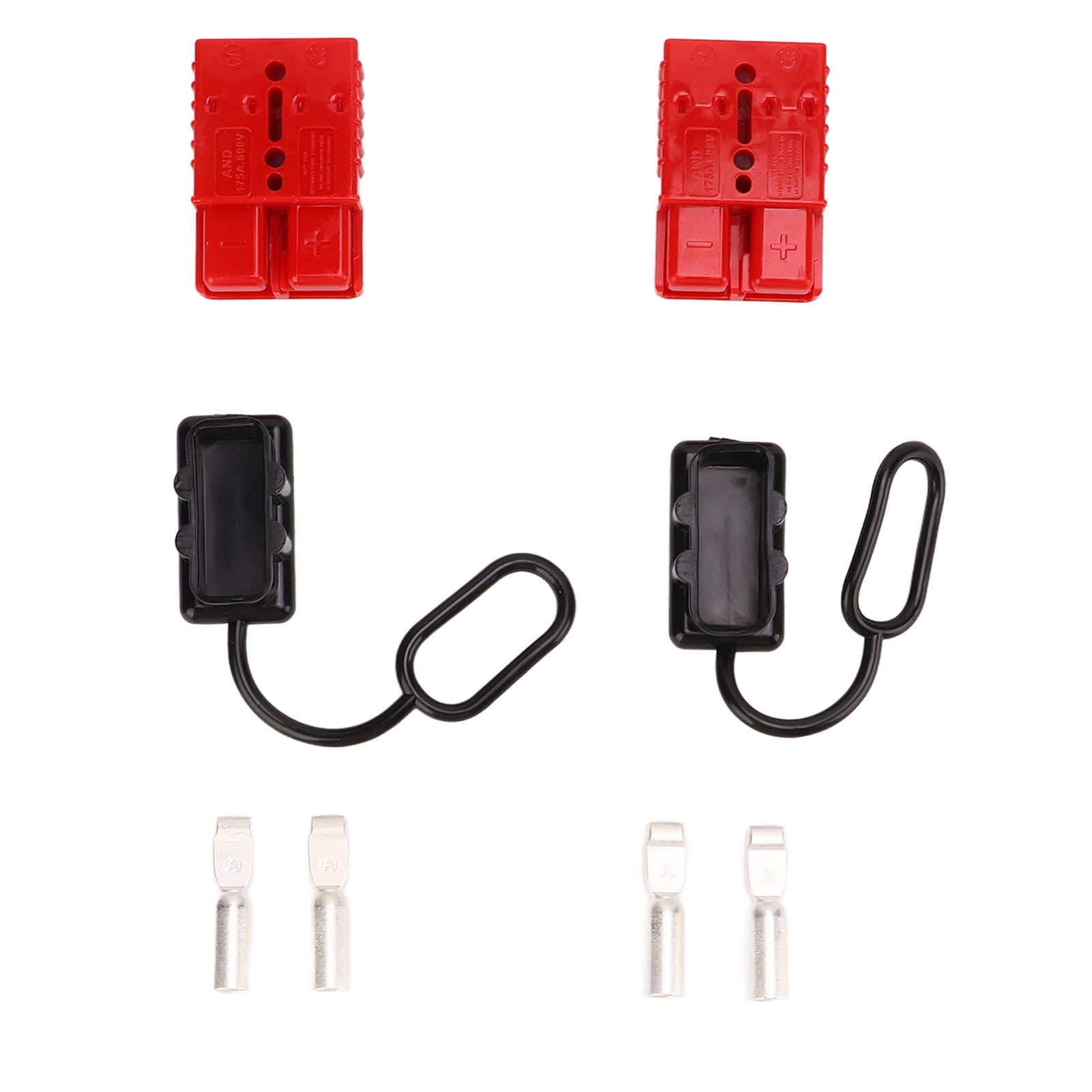Depato 2 Set Red 1/0AWG 600V Battery Quick Connect Disconnect Plug 175A ...