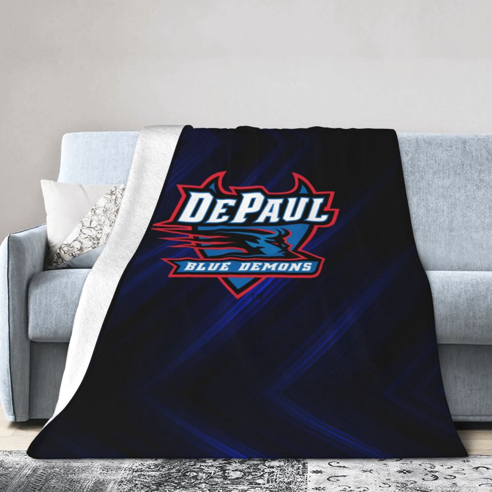 Depaul University Logo Blanket Large Luxury Fleece Soft Anti-Static ...