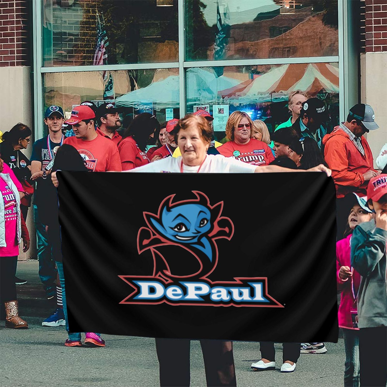 Depaul University Logo Flag 3x5 Ft Holiday Banner Garden Yard House ...