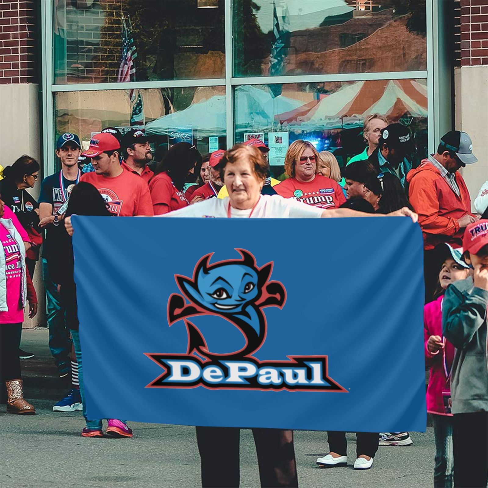 Depaul University Logo Flag 3x5ft, Home Garden Flag, Suitable For ...