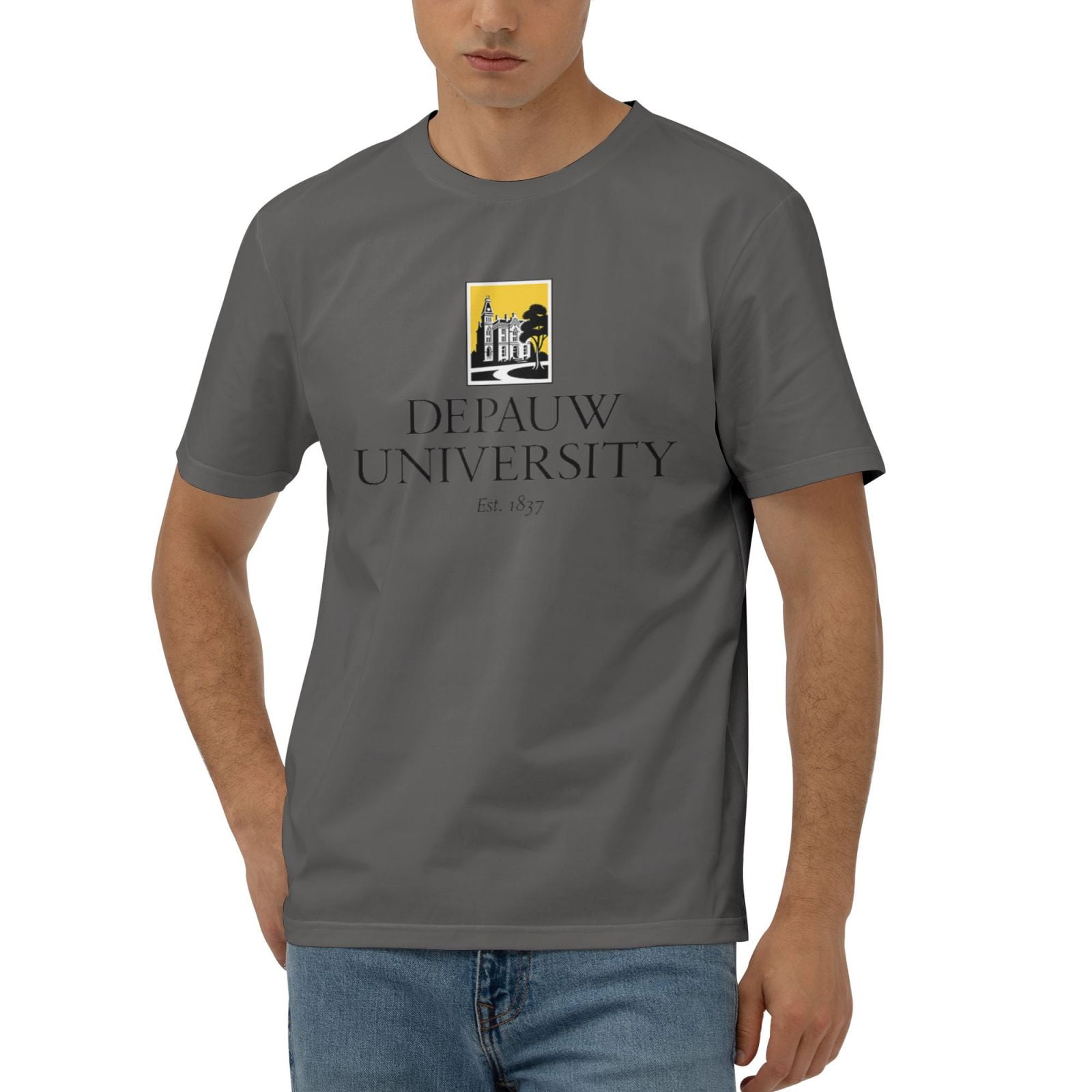 Depauw University Logo T-Shirt Men'S Classic Basic Homecoming Basic ...