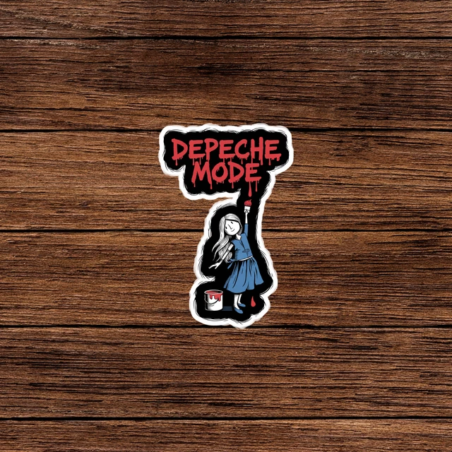 Depeche Mode Fan Art Sticker - Edgy Vintage Retro Style - Synthpop Band ...