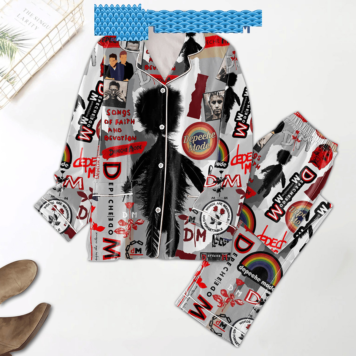 Depeche Mode Playing The Angel Polyester Pajamas Set - Walmart.com