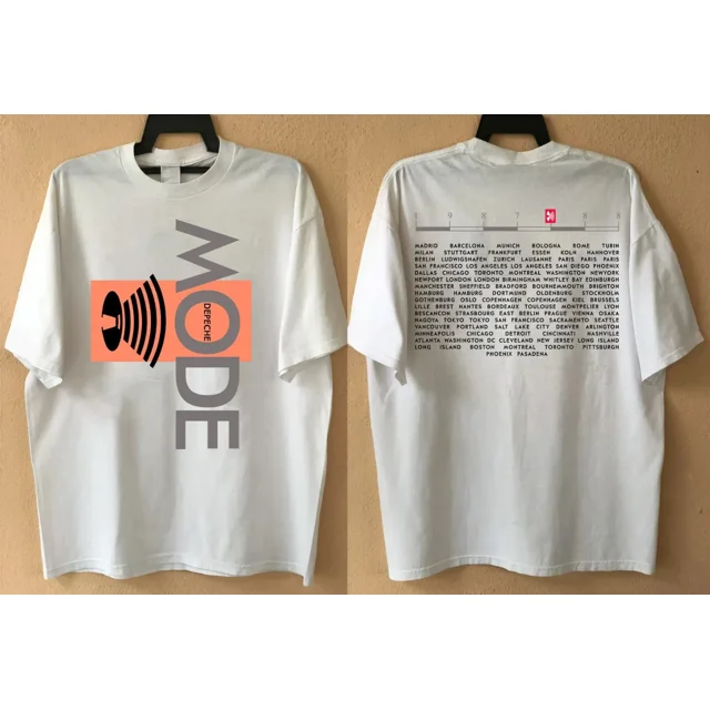 Depeche Mode Tour 1987 1988 T Shirt Music For The Masses Tour T Shirt