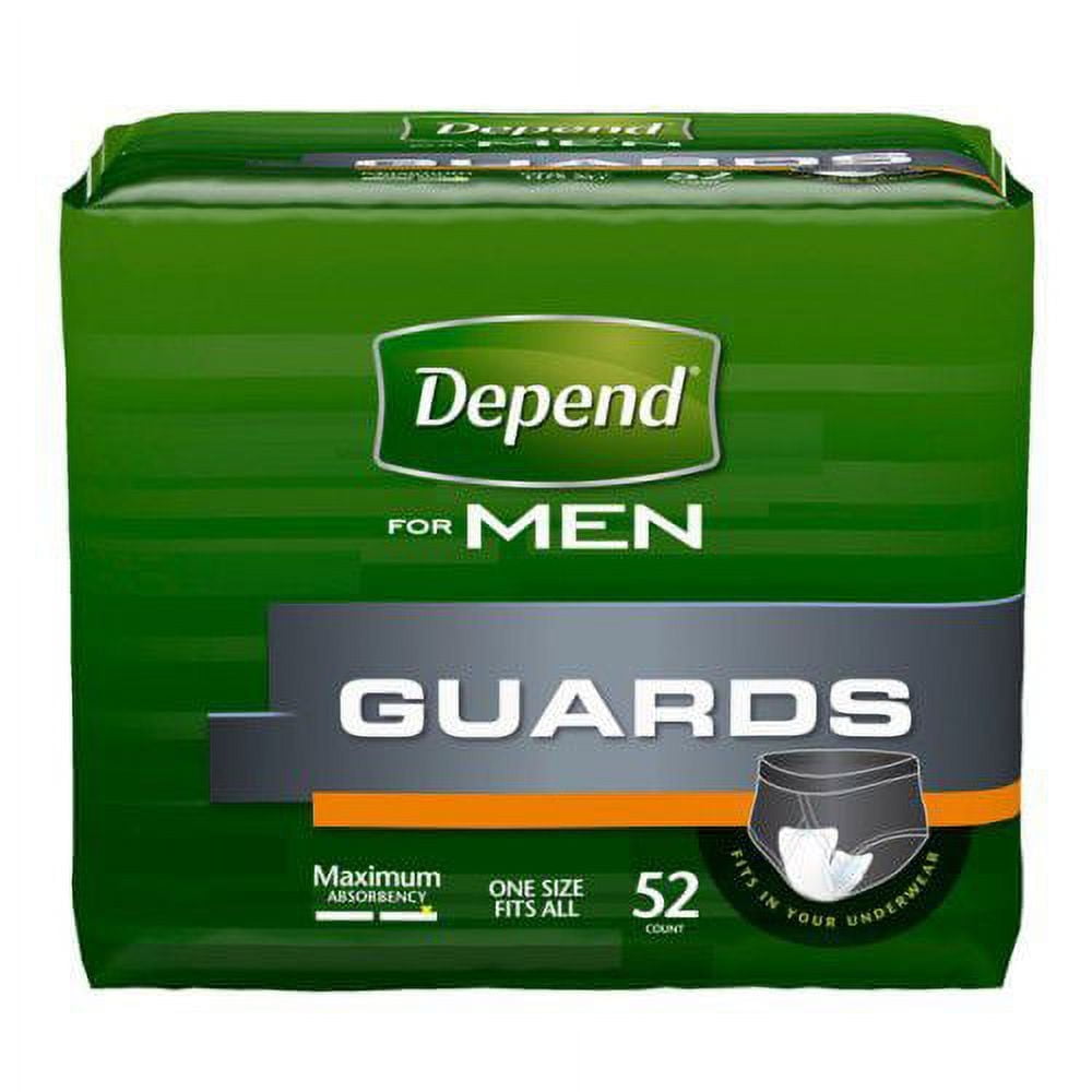 Depend Bladder Control Pad Heavy Absorbency Absorb-Loc Male Disposable ...