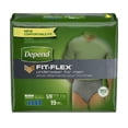 Depend Fit-Flex Men's Underwear, Maximum Absorbency, Size S/M - 19 CT ...