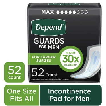 Assurance Men’s Guards, Maximum Absorbency, 52 Count HSA/FSA Eligible ...